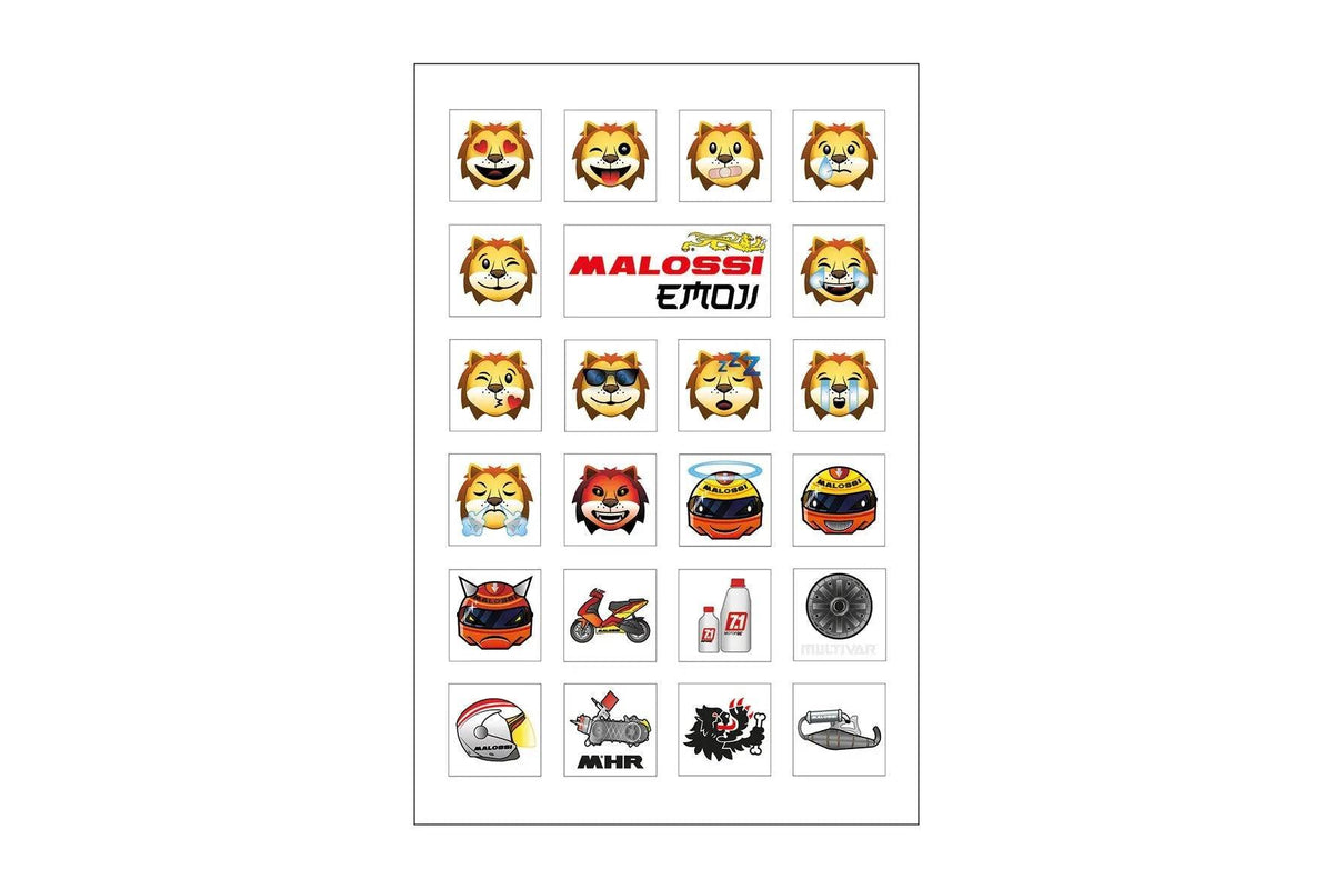 Sticker Sheet Malossi Emoji 11x16CM – Secret Import